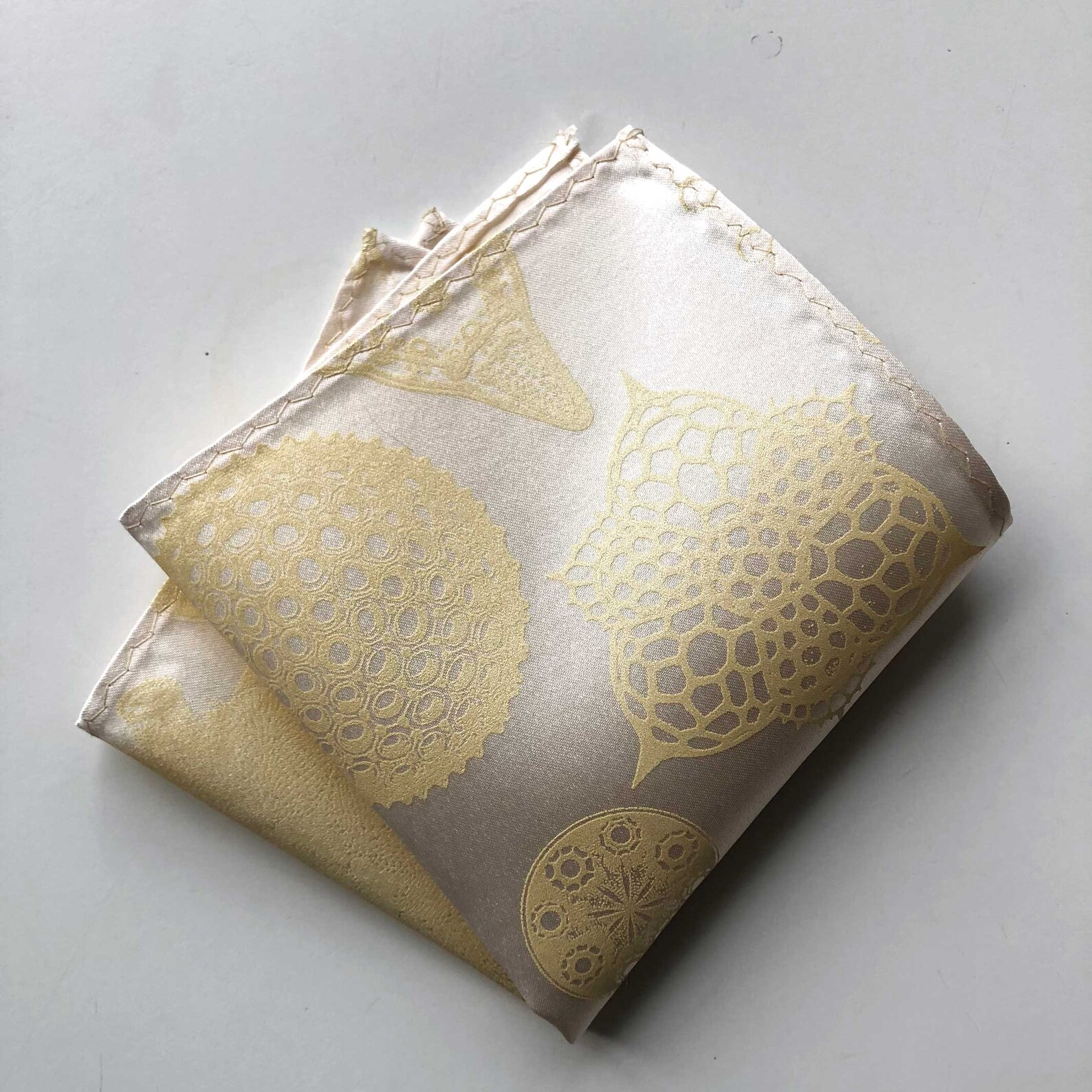 Diatom Pocket Square, Diatoms Botanical Print Hanky. Nerd Wedding ...