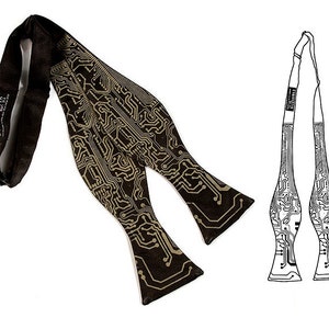 Circuit Board Bow Tie. Circuit Board Print Men's Bow Tie. Computer ...