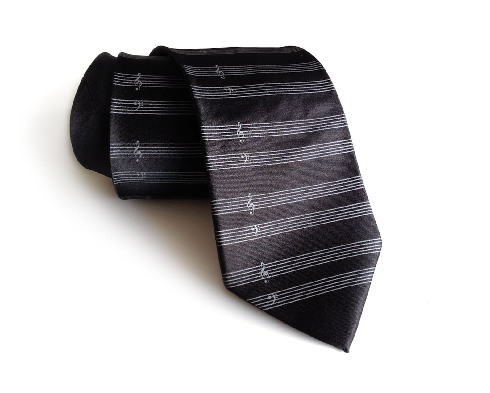 Music Manuscript Paper Necktie. Sheet Music Tie. Musician Men's Tie ...