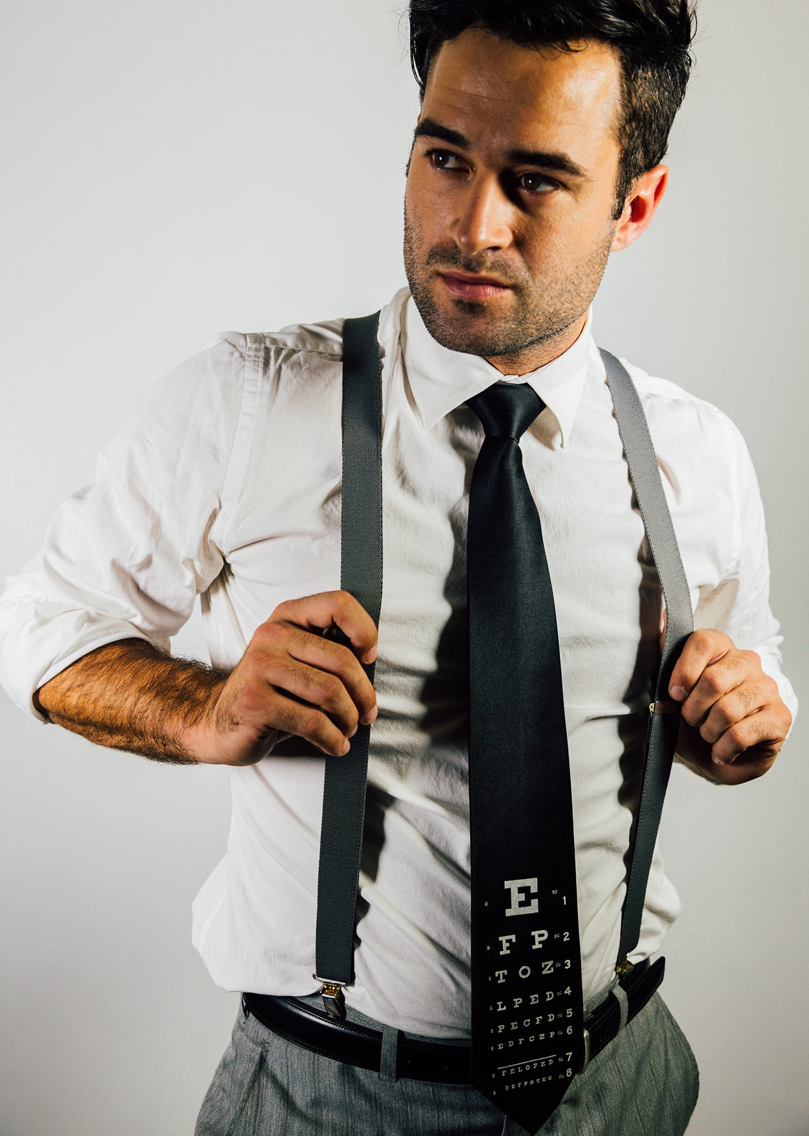 Eye Chart Tie. Optometrist Gift, Eye Doctor Necktie. Gift for Optician ...