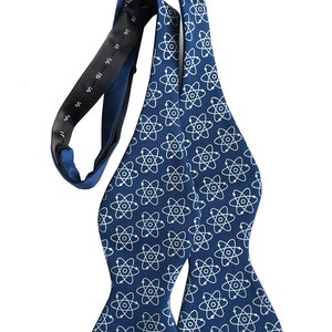 Atoms Bow Tie. Molecular Model, Atoms Print, Science Bow Tie. Science ...