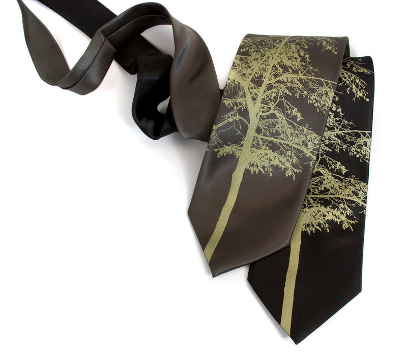 Mountain Aspen Necktie. Aspen Tree Tie. Aspen Wedding, Garden Wedding ...