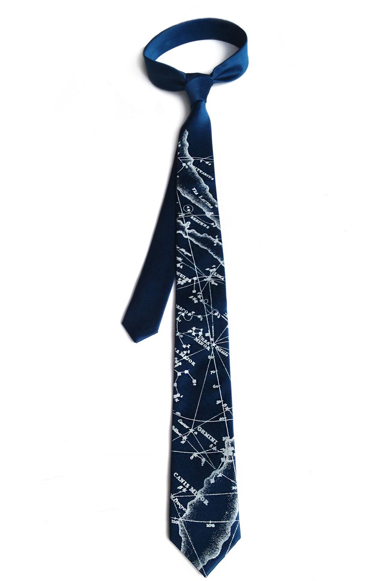 Constellation Necktie Mens Silk Tie. Milky Way Galaxy Star | Etsy