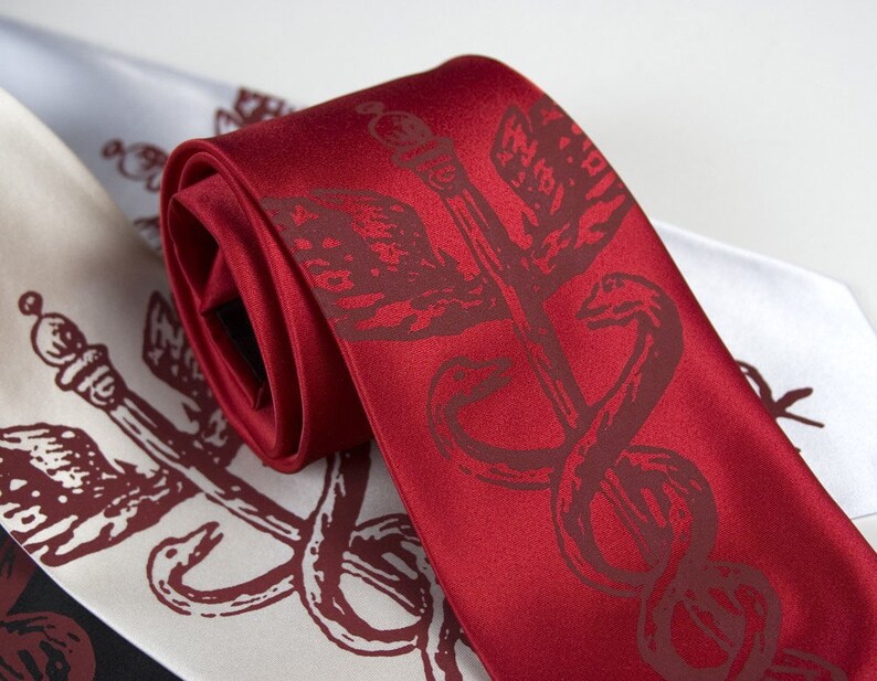Caduceus Tie Paramedic. Med Student EMT Gift. Medical | Etsy