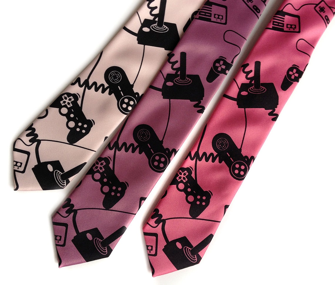 Video Game Controller Necktie. Joystick Necktie. Gamer Gift. | Etsy