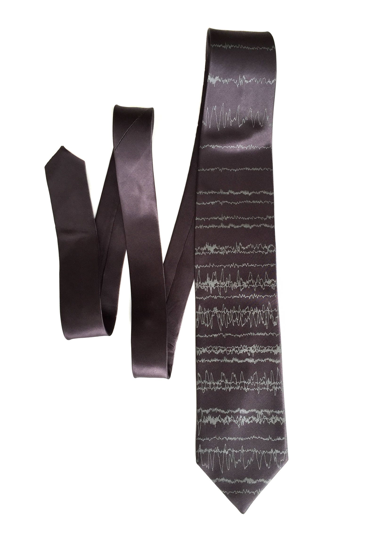 EEG Necktie Brainwaves Tie Sleep Cycles Brain Waves Necktie. Insomnia ...