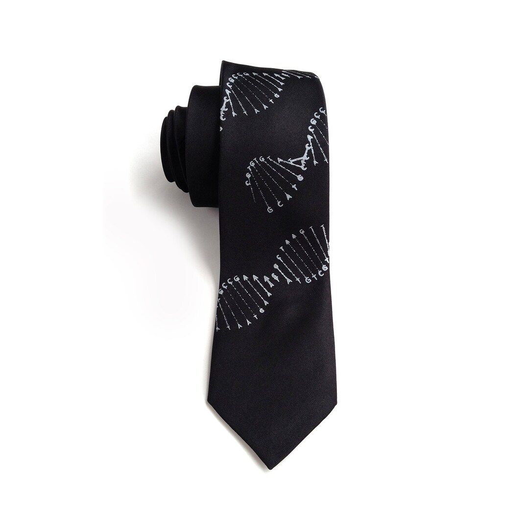 DNA Tie. DNA Double Helix, Mens Silk Necktie. Molecular Biologist ...