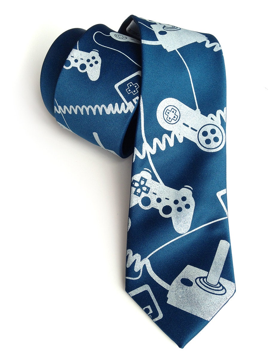Joystick Necktie. Video Game Controller Tie. Geek Chic Gamer Gift ...