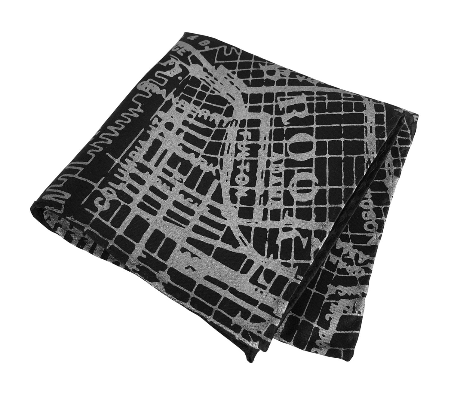 New York City Map Pocket Square. Brooklyn, Manhattan Gift. Screen ...