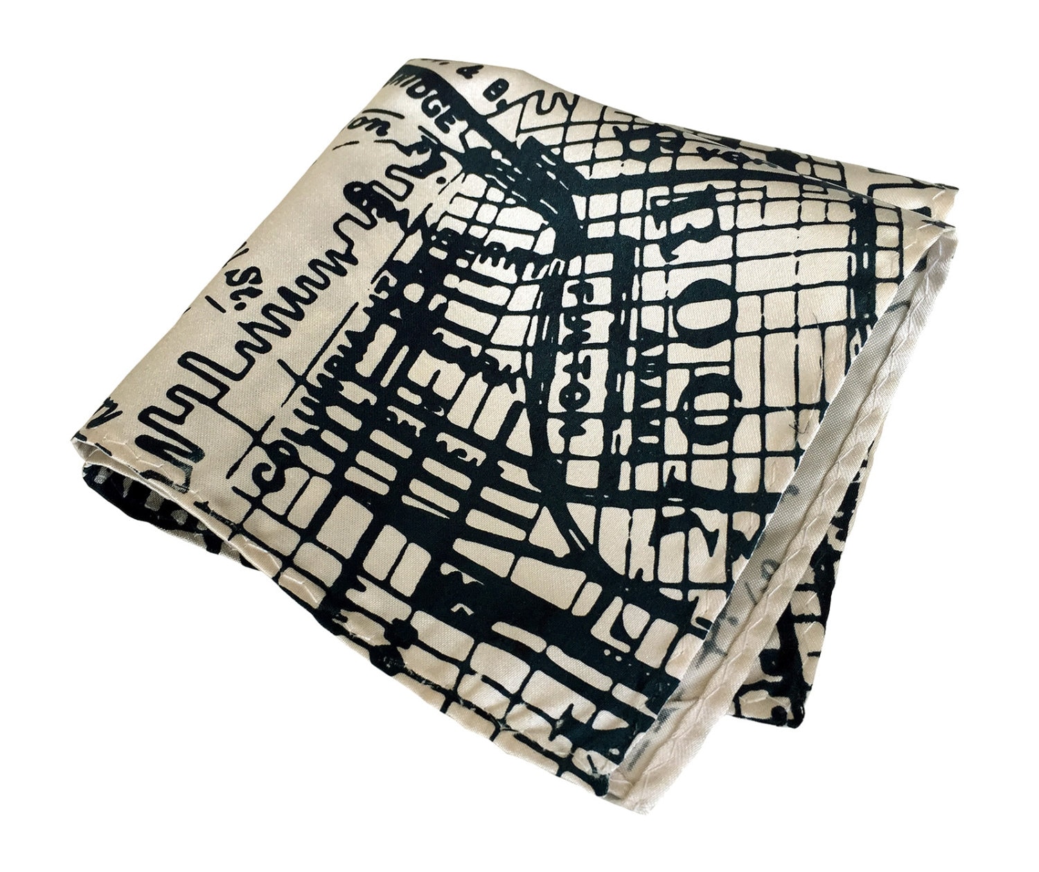 New York City Map Pocket Square. Brooklyn, Manhattan Gift. Screen ...