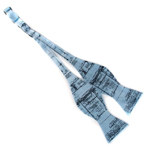 Architect Bow Tie. Blueprint Bowtie. Men's Bow Tie, Navy Silkscreen ...
