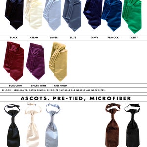 Poppy Cravat Tie, Wedding Ascot Tie. Ascots for Men, Self Tie Mens ...