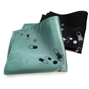 Chill Pill Pocket Square. Capsule & Tablet Pocket Square. Men's Hanky ...