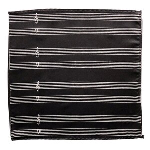 Sheet Music Pocket Square. Music Manuscript Paper, Men's Handkerchief ...