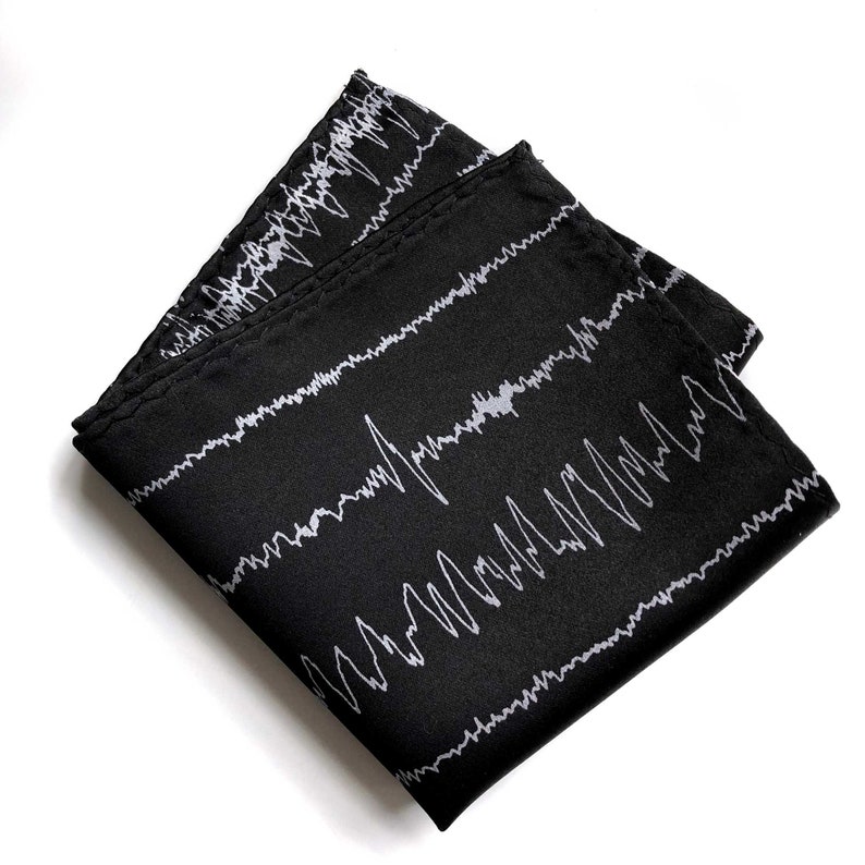 EEG Waveforms Pocket Square. Brainwaves Sleep Cycles | Etsy