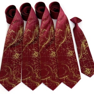 Map Print Tie. Topographic Map, Contour Map, Mens Silk Tie. Nautical ...