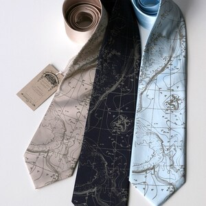 Contour Map Necktie. Gift for Him, Men's Tie. Scandinavian & Arctic ...