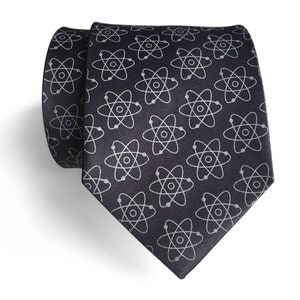 Atomic Print Necktie. Atoms Tie. Molecule, Atom Print Science Tie ...