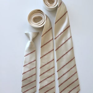 Baseball Necktie. Baseball Stitching Men's Tie. Gift for Baseball ...
