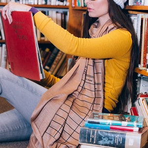 Library Card Scarf. Librarian Gift - Reading - Gift for Book Lover ...