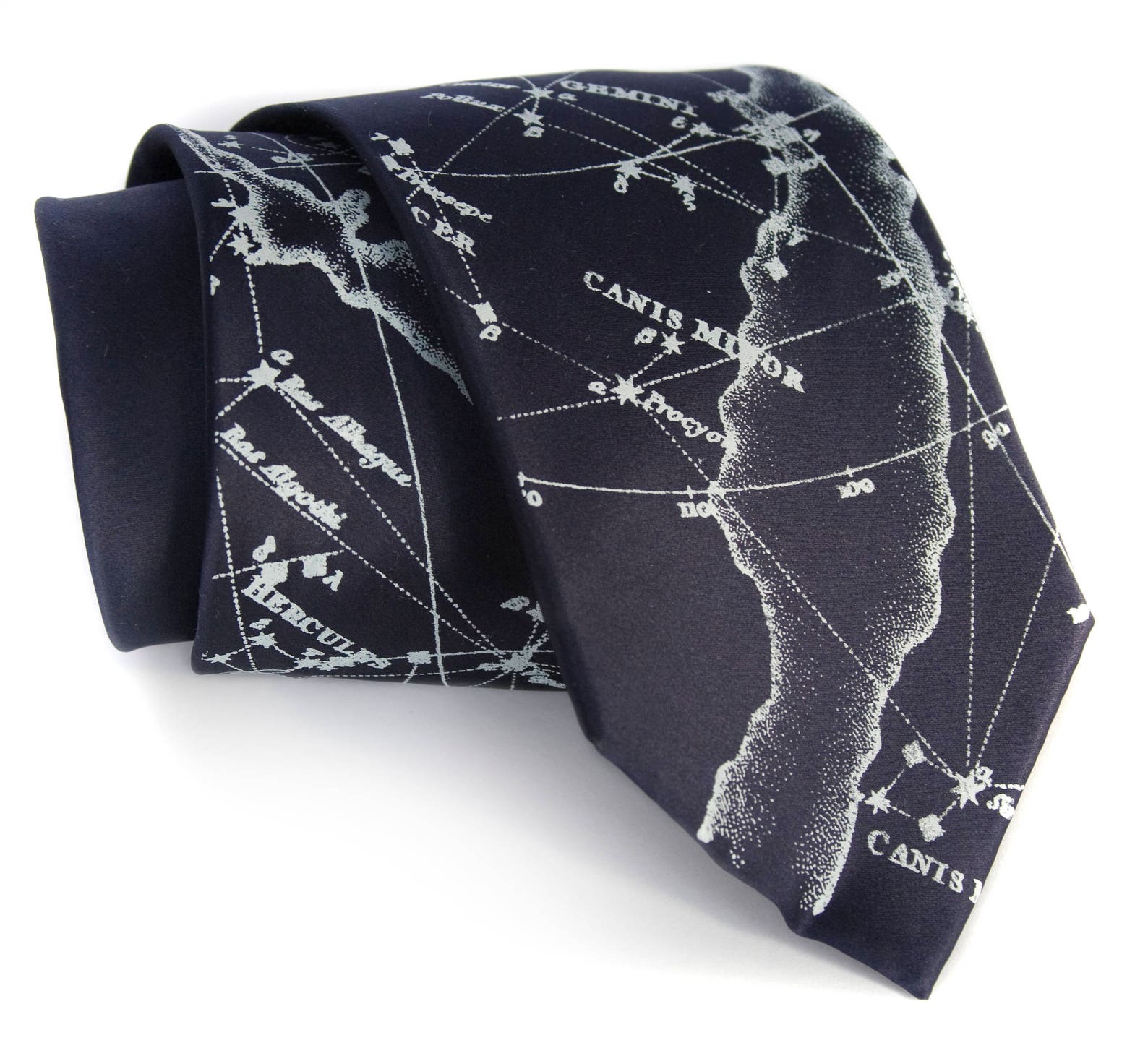 Galaxy Necktie. Night Sky Constellation Print Tie. Men's Celestial ...