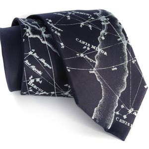 Galaxy Necktie. Night Sky Constellation Print Tie. Men's Celestial ...