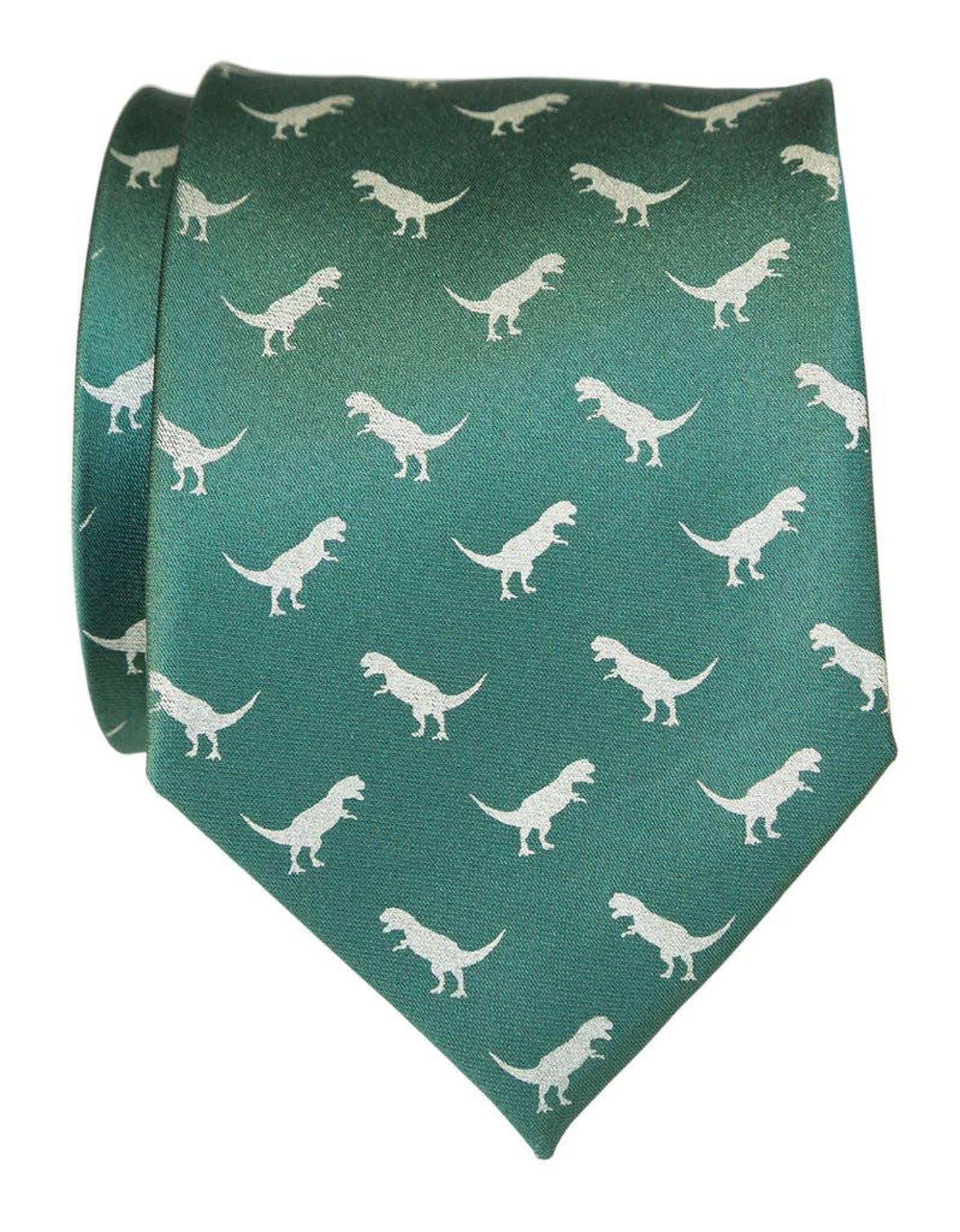 T-rex Silk Tie Dinosaur Print Necktie. Paleontologist Gift - Etsy