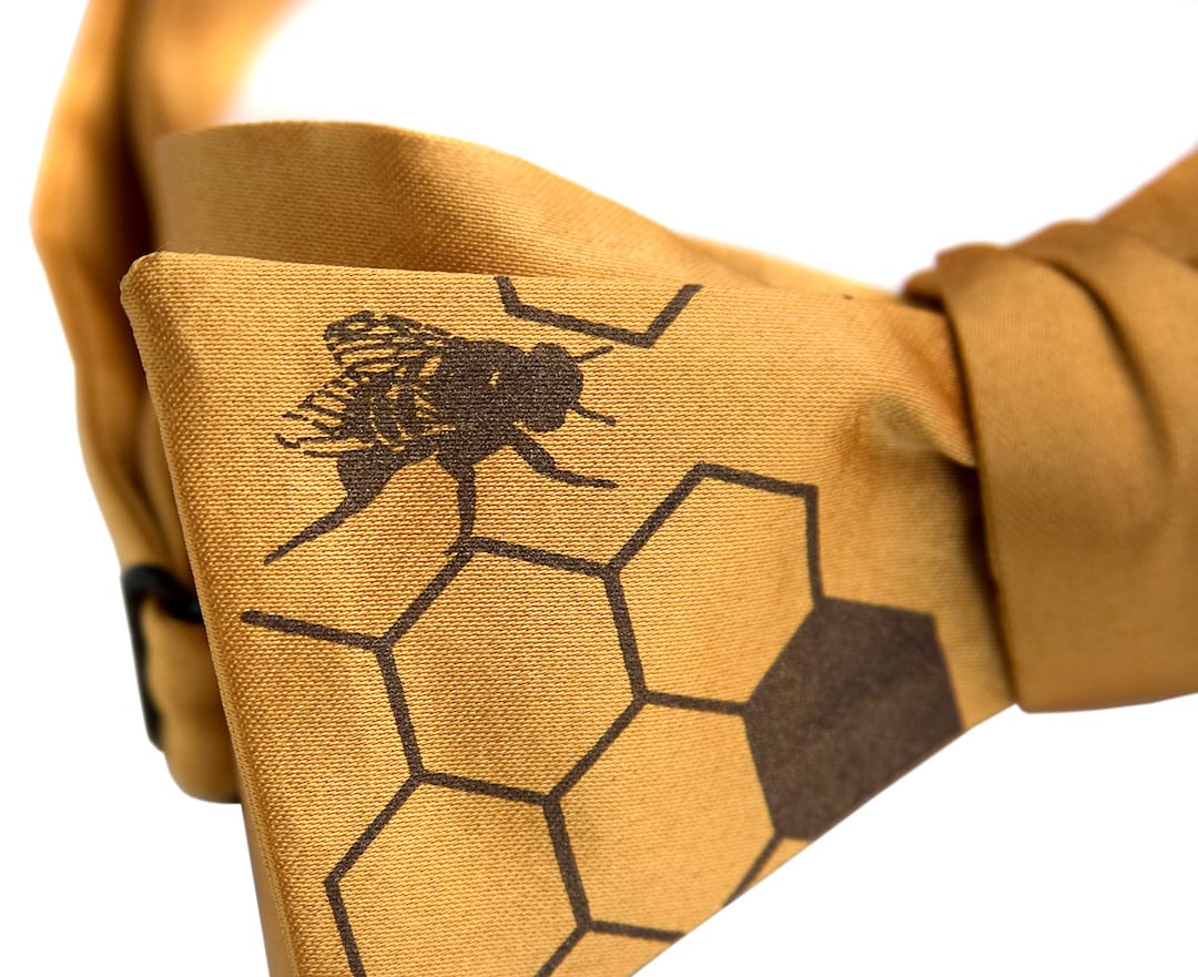 Bee Hive Self Tie Bow Tie. Beekeeper Gift. Save the Bees, Bee Lover ...