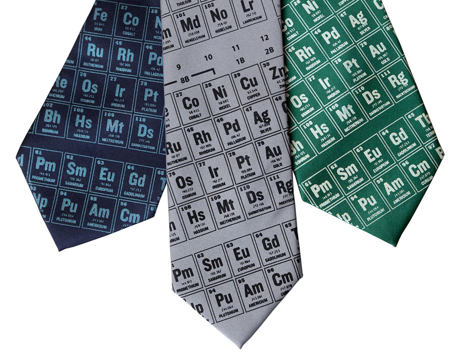 Periodic Table Necktie. Elements Necktie Scientific Print Tie. Science ...