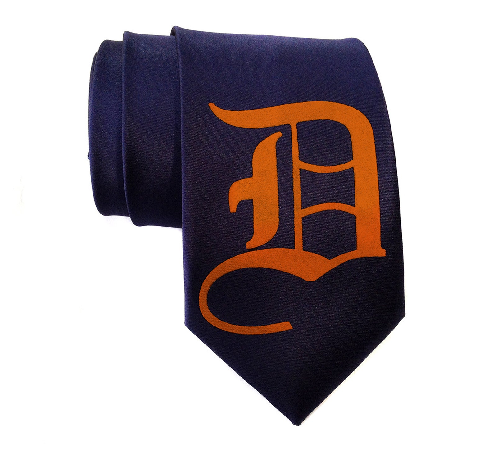 Old English D Necktie. "detroit D" Men's Screen Printed Necktie. Made ...
