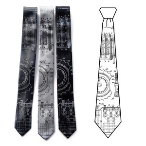 Enigma Machine Necktie. Early Computer Science Tie. Silkscreened Fine ...
