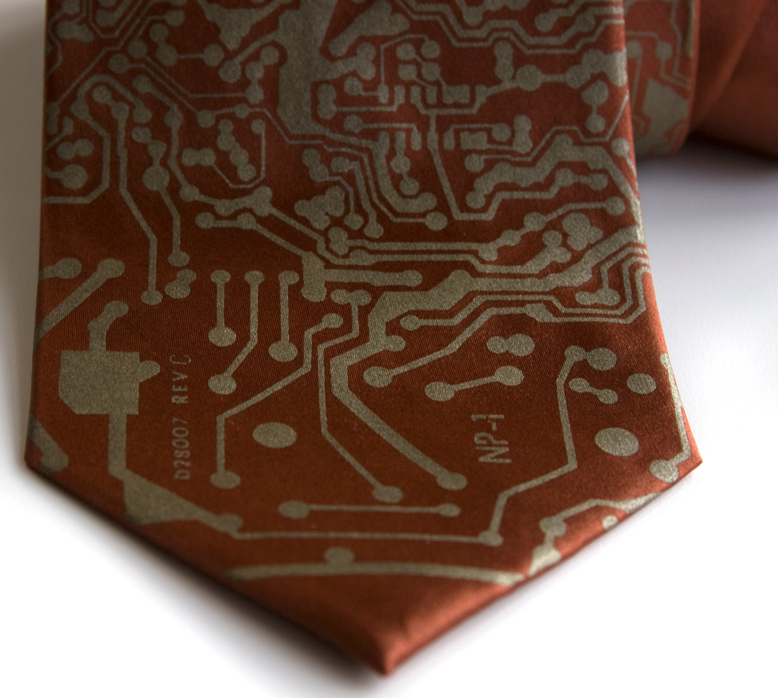 Circuit Board Necktie Circuit Board Silk Tie. Gift for Dad | Etsy