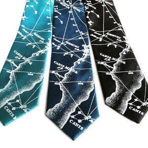 Star Chart Necktie. Constellation Print Astronomy Tie. Milky Way Galaxy ...