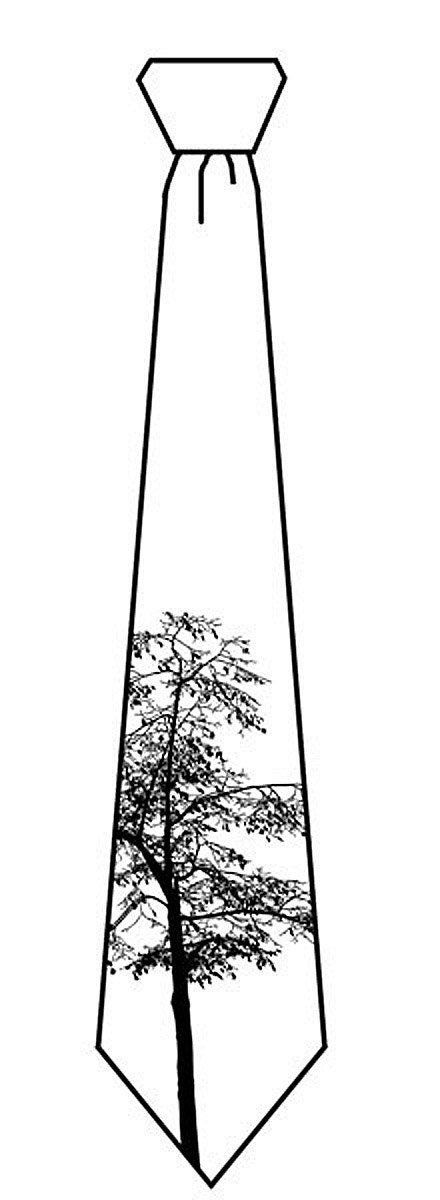 Tree tie Mountain Aspen necktie. Gift for dad wedding tie | Etsy