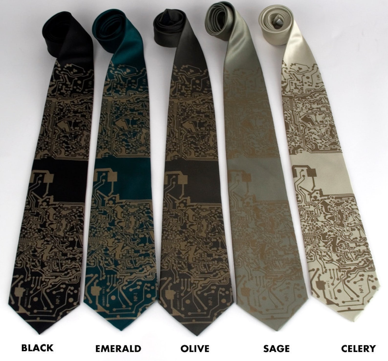 Circuit Board Tie, Mens Necktie. IT Guy, Gift for Him. Computer ...
