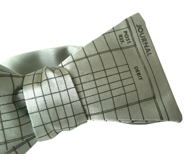 Accountant Bow Tie. Ledger Paper Bowtie. Accounting Gift, CPA, Banker ...