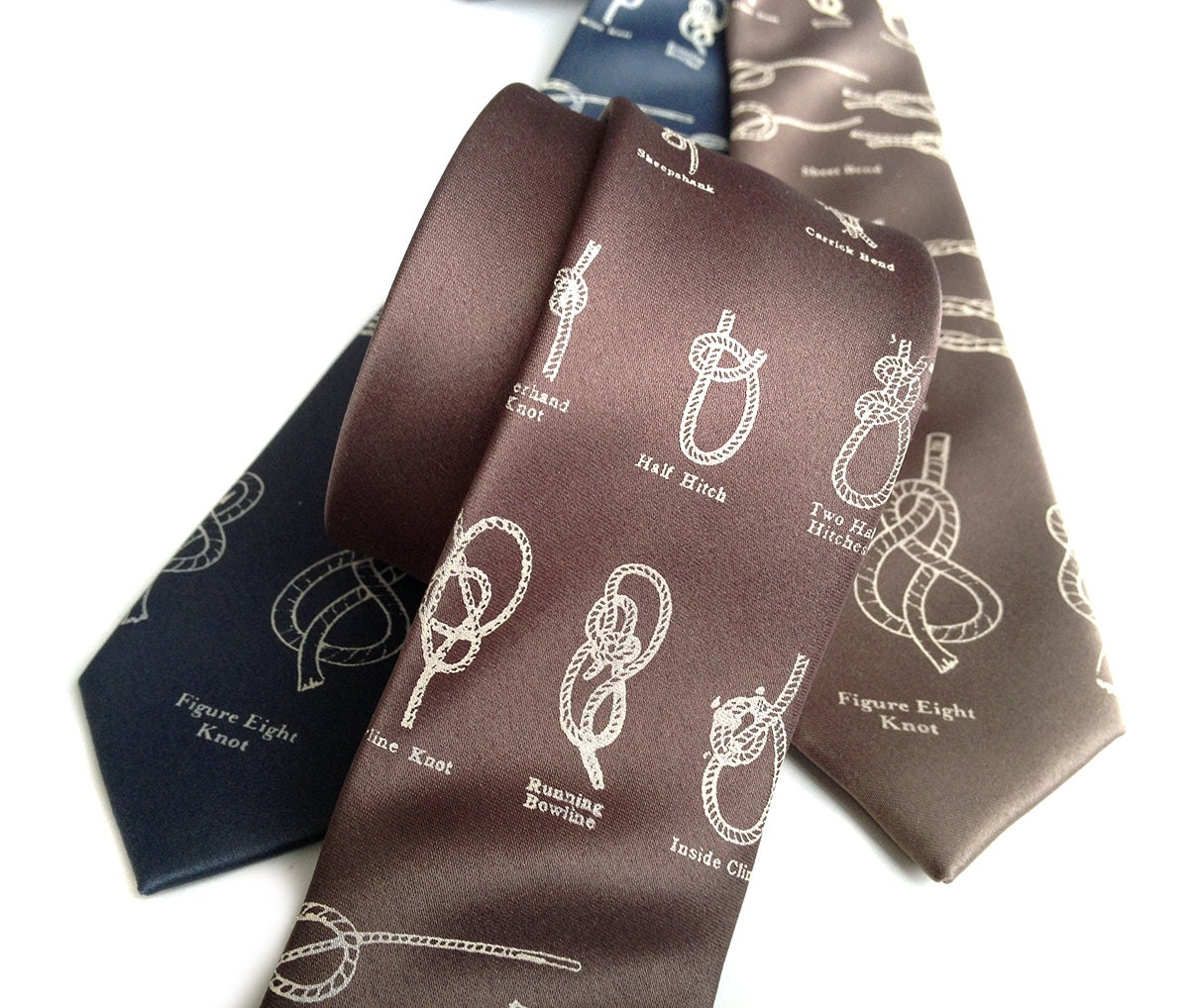 Boy Scout Knots Necktie. Knot Tying Diagram Tie. Sailing Knots - Etsy