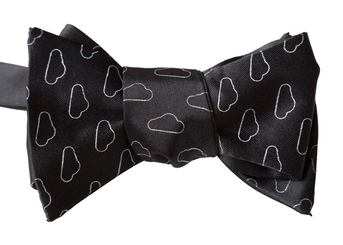 Cloud Bow Tie. Tiny Clouds Self-tie Bow. Cloud Computing, IT Guy ...