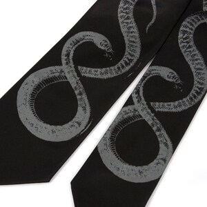 Snake Necktie. Reptile Tie Snake Tie Men's Necktie. Zoology Herpetology ...