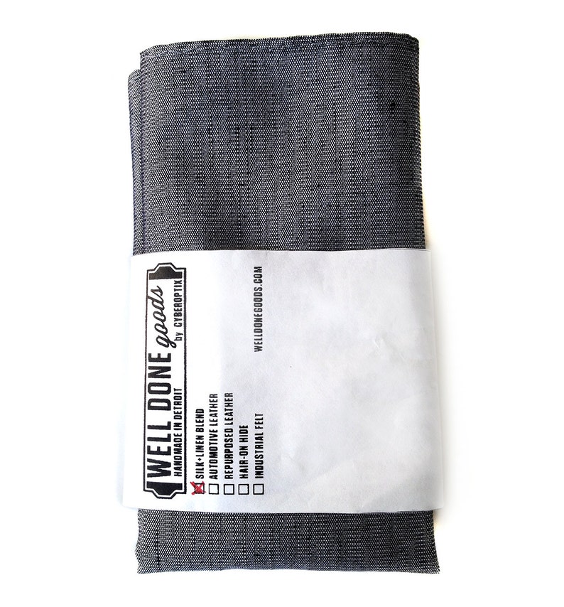 Dark Grey Pocket Square. Charcoal Linen Silk Handkerchief. | Etsy