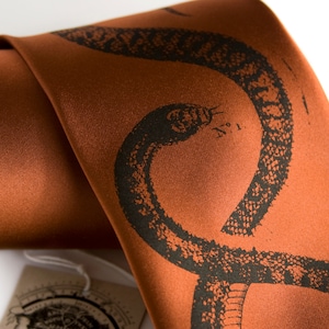 Snake Necktie. Reptile Tie Snake Tie Men's Necktie. Zoology Herpetology ...