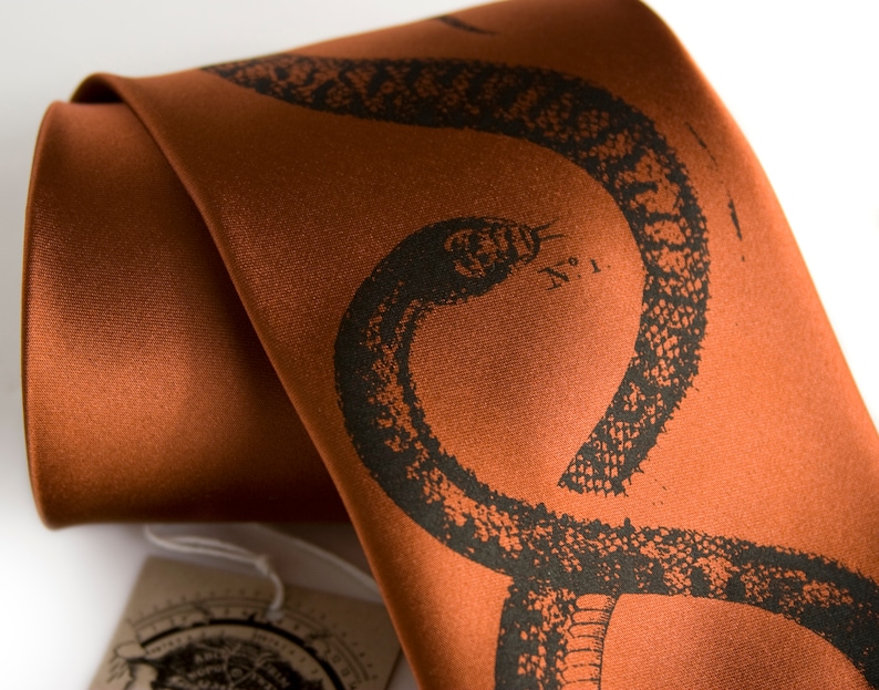 Snake Necktie. Reptile Tie Snake Tie Men's Necktie. | Etsy