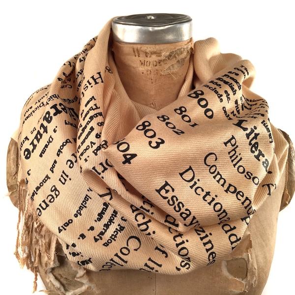Book Scarf - Etsy