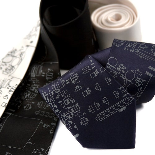 Resistor Necktie Circuit Board Tie. Science Tie Computer | Etsy