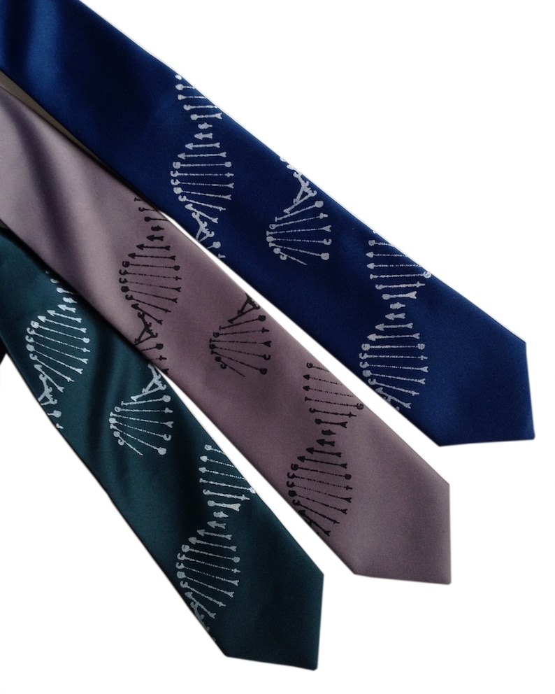 DNA Necktie. DNA Double Helix Human Genome Mens Tie. Molecular ...