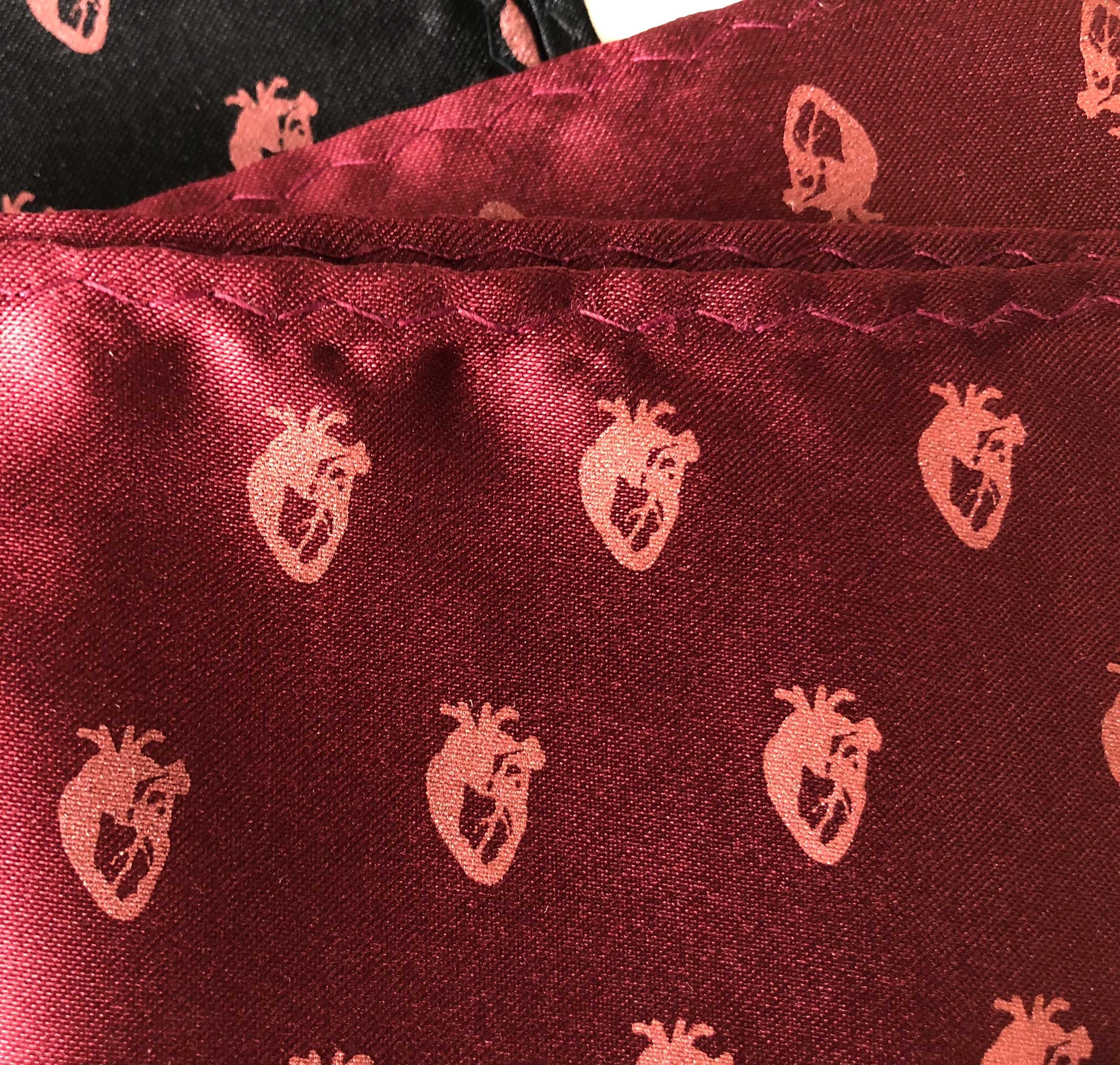 Anatomical Heart Pocket Square. Tiny Human Hearts, Men's Handkerchief ...