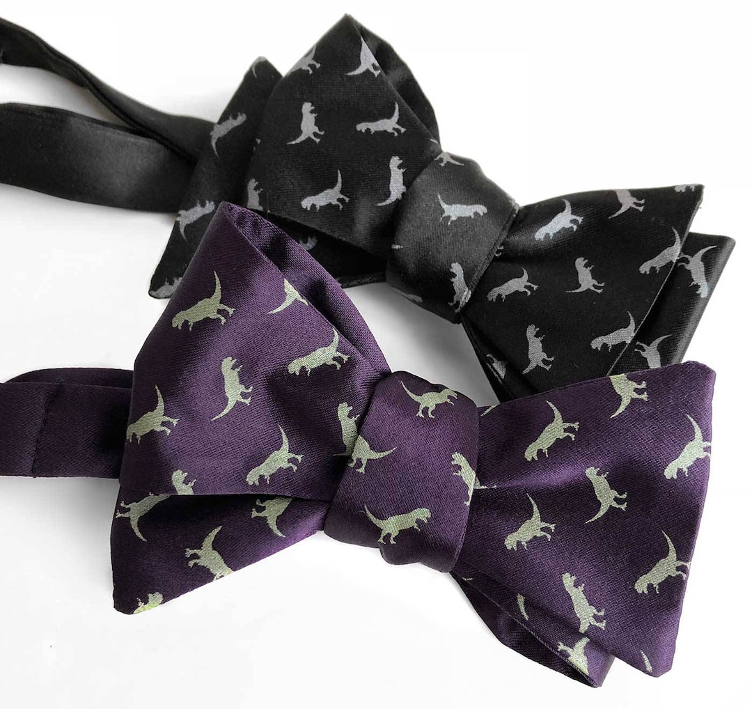 T-rex Bow Tie. Archeologist Gift. Tiny Dinosaur Bow Tie T-rex Tie ...