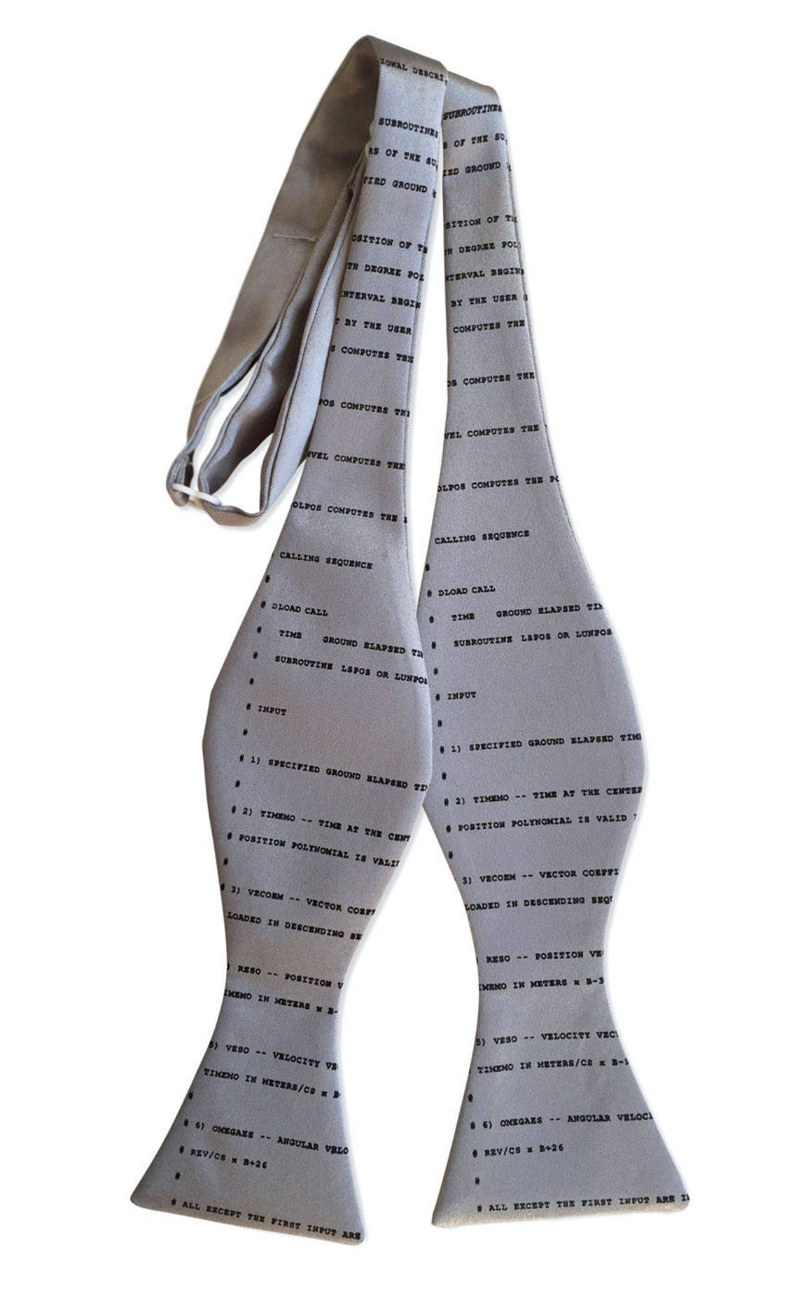 Apollo 11 Bow Tie. NASA Astronaut Source Code Bow Tie. Lunar Module ...