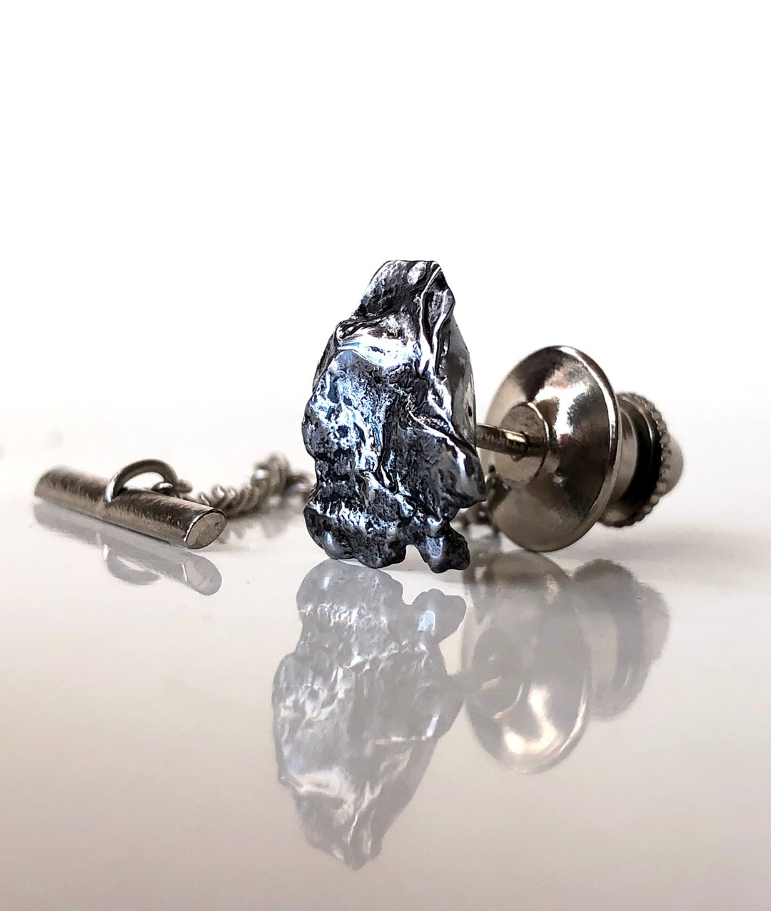 Meteorite Tie Tack. Campo Del Cielo, Irony Meteorite Tie Pin. Space ...