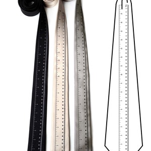 Ruler Necktie. Measuring Tape Silkscreened Men's Tie. Math Teacher ...